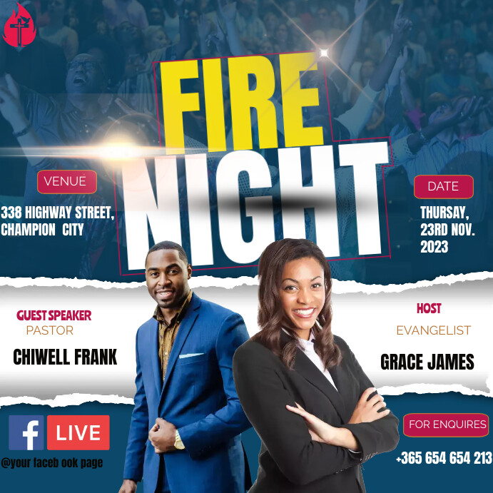 CHURCH FLYER (2) Template | PosterMyWall