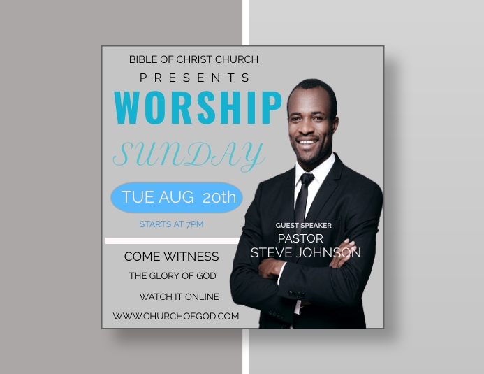 CHURCH FLYER (2) Template | PosterMyWall