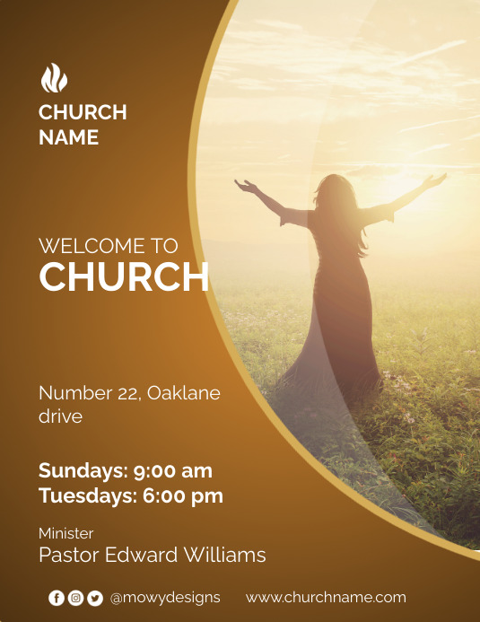 Church Flyer (2) Template | PosterMyWall