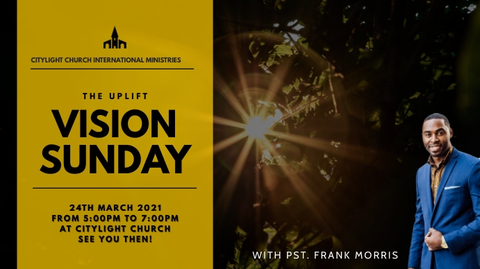 church flyer (VISION SUNDAY) Template | PosterMyWall