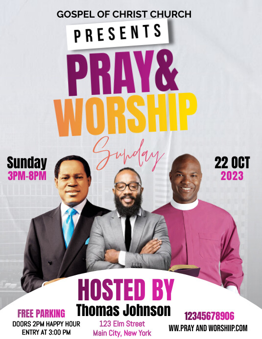 Church Flyer ceremony, christian, worship Template | PosterMyWall