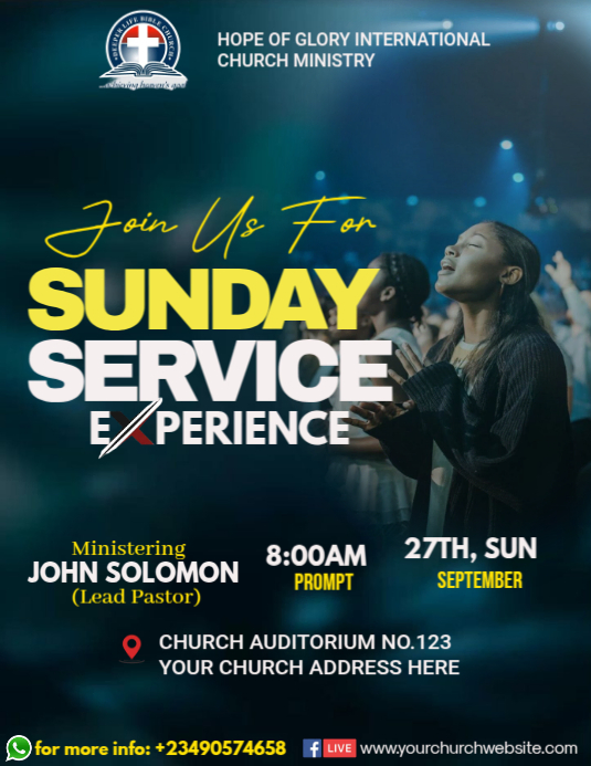 CHURCH FLYER Template | PosterMyWall