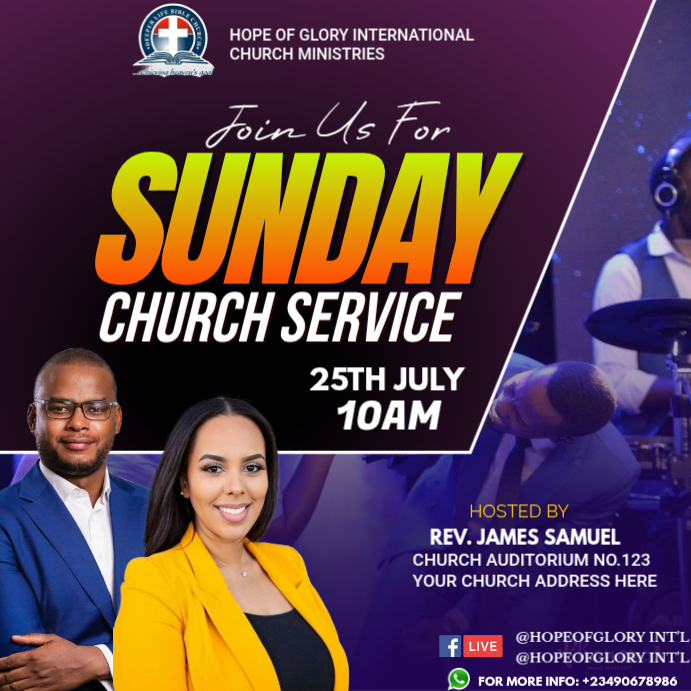 CHURCH FLYER Template | PosterMyWall