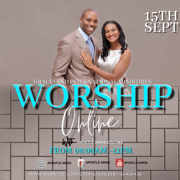 Pamflet Gereja Templat | PosterMyWall