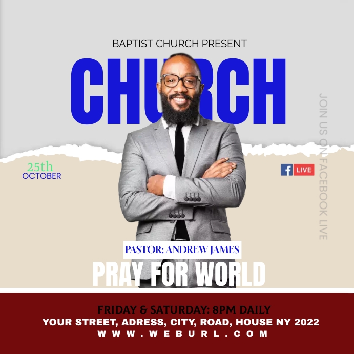 Plantilla de church flyer | PosterMyWall