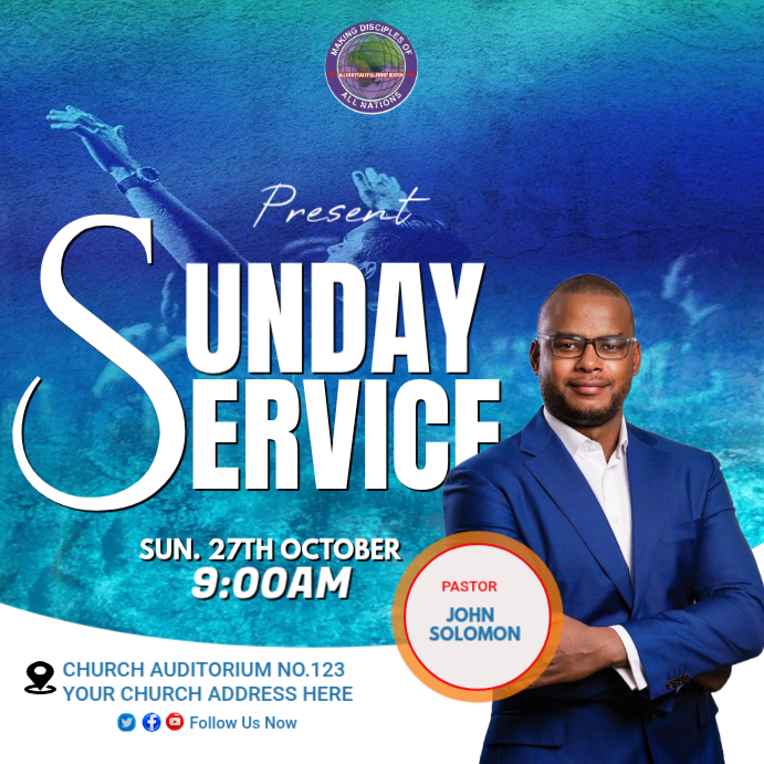 CHURCH FLYER Template | PosterMyWall