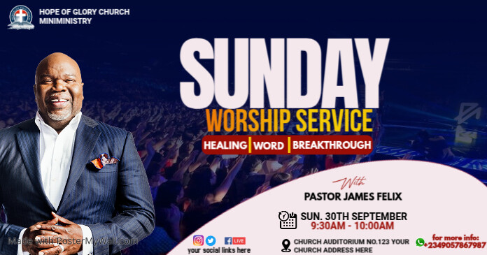 CHURCH FLYER Template | PosterMyWall