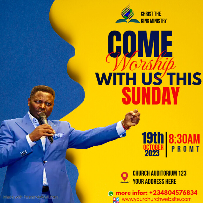 CHURCH FLYER Template | PosterMyWall