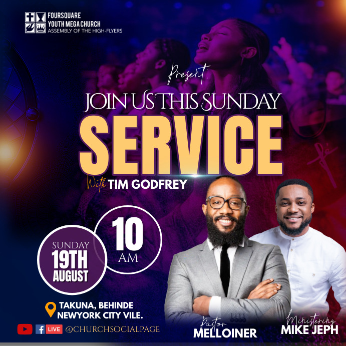 church flyer Template | PosterMyWall