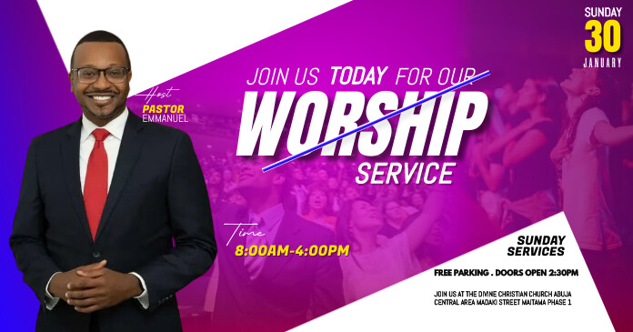 church flyer Template | PosterMyWall