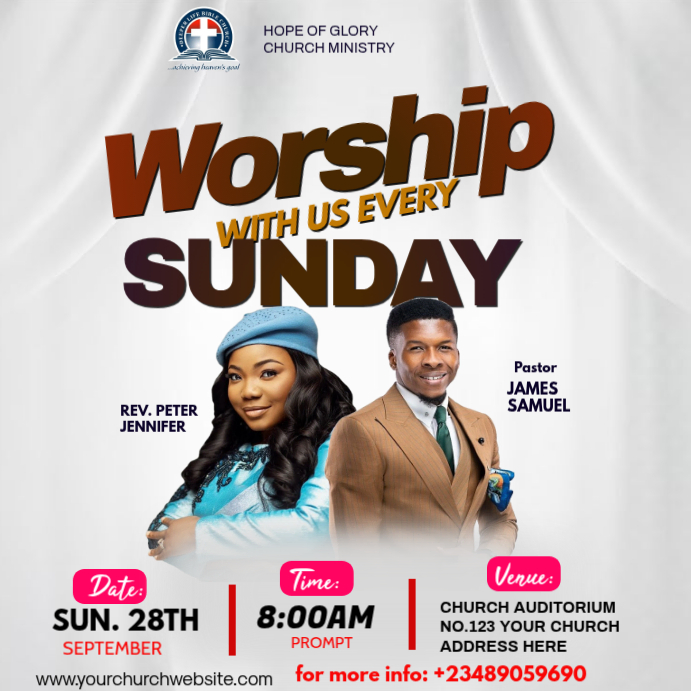 CHURCH FLYER Template | PosterMyWall