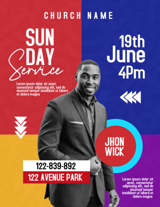 church flyer Template | PosterMyWall