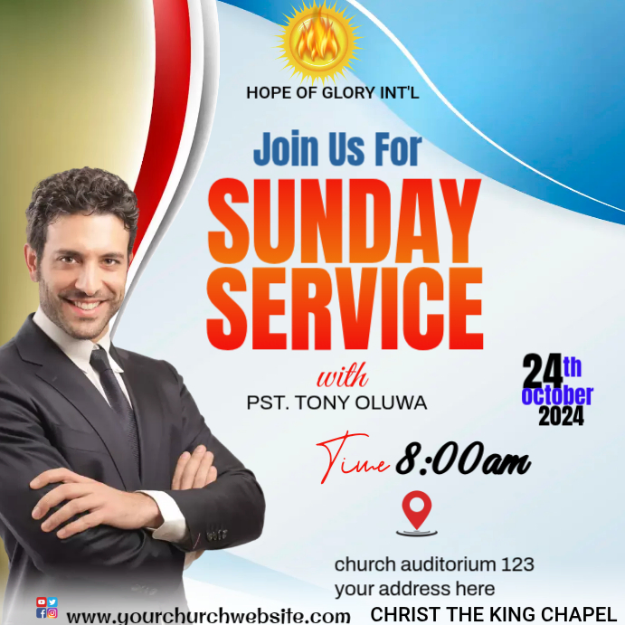 Plantilla de CHURCH FLYER | PosterMyWall