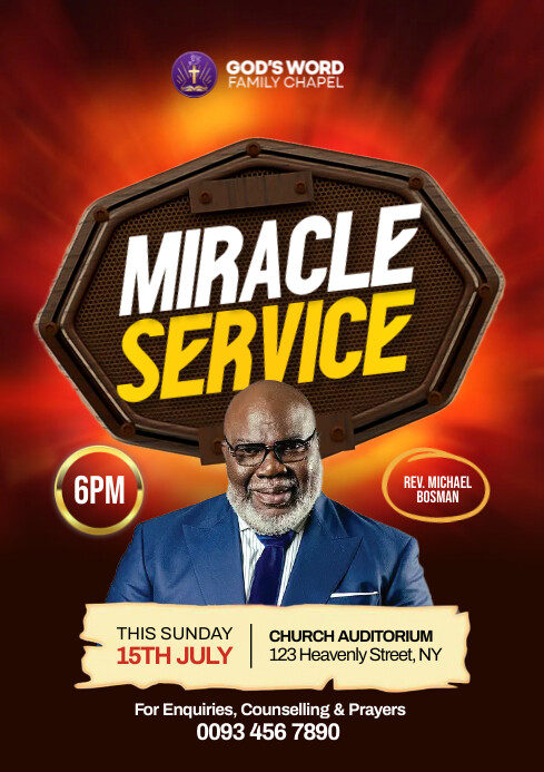 church flyer Template | PosterMyWall