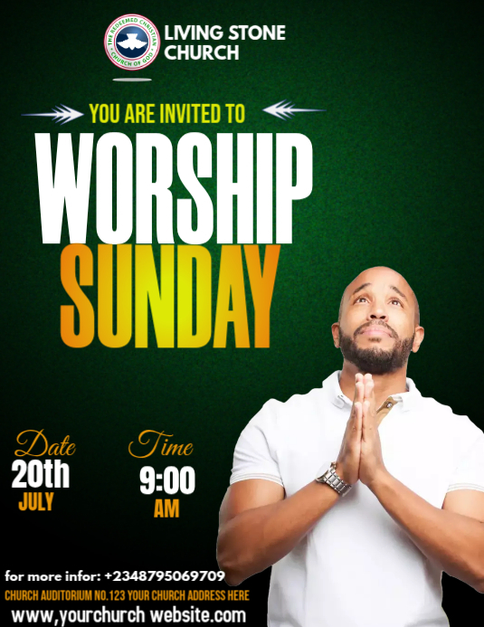 CHURCH FLYER Template | PosterMyWall