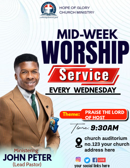 CHURCH FLYER Template | PosterMyWall