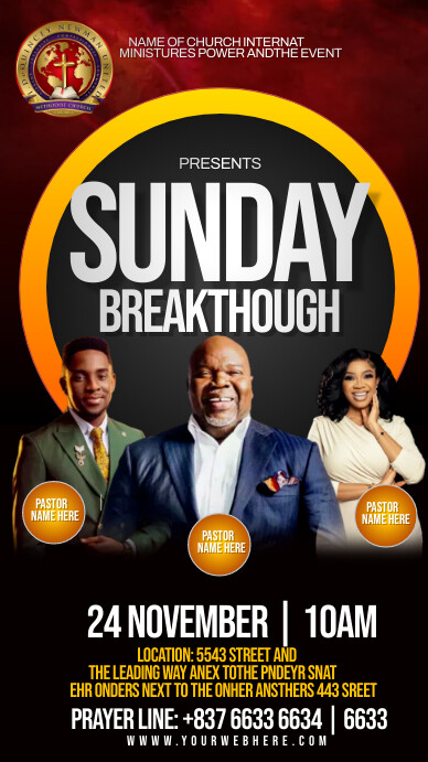 Plantilla de CHURCH FLYER | PosterMyWall