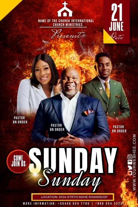 church flyer Template | PosterMyWall