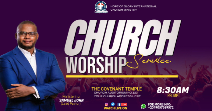 CHURCH FLYER Template | PosterMyWall