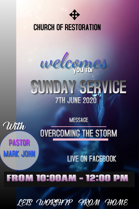 church flyer Template | PosterMyWall