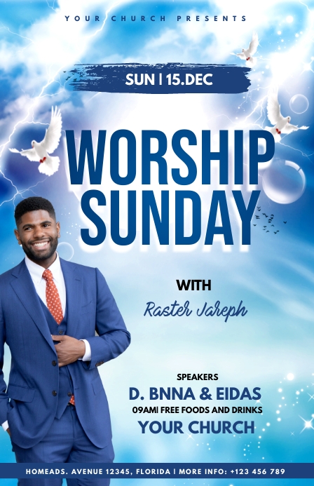 Church flyer Template | PosterMyWall