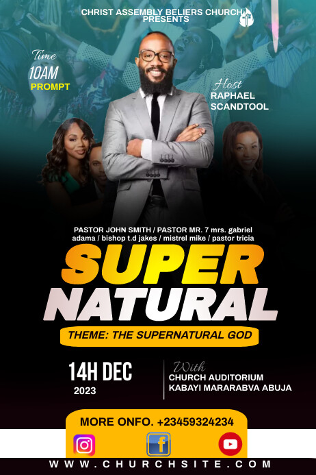 church flyer Template | PosterMyWall