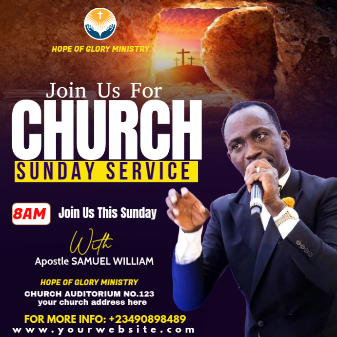 CHURCH FLYER Template | PosterMyWall