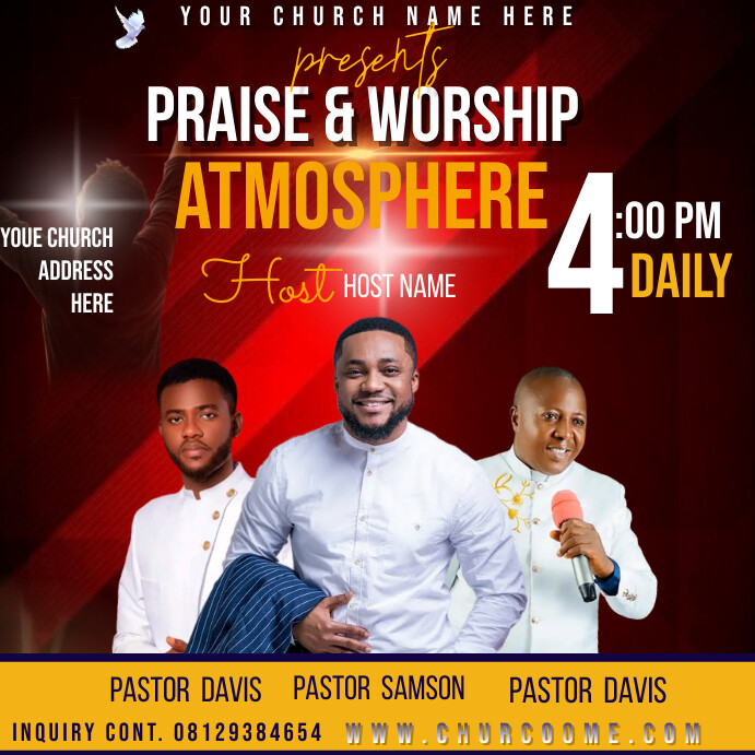 Plantilla de CHURCH FLYER | PosterMyWall