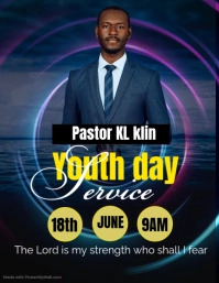 Blue Catholic Church Schedule Flyer Template | PosterMyWall