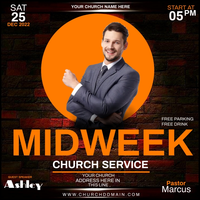 Pamflet Gereja Templat | PosterMyWall