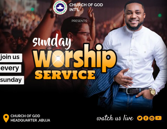 Pamflet Gereja Templat | PosterMyWall