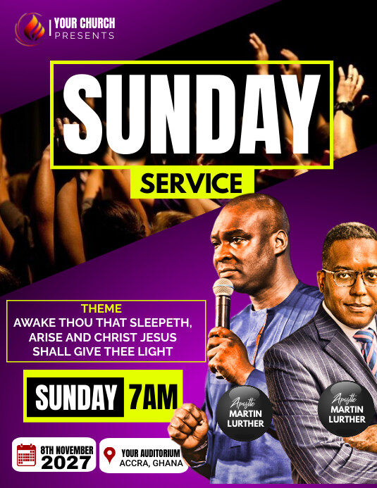 Plantilla de Church flyer | PosterMyWall