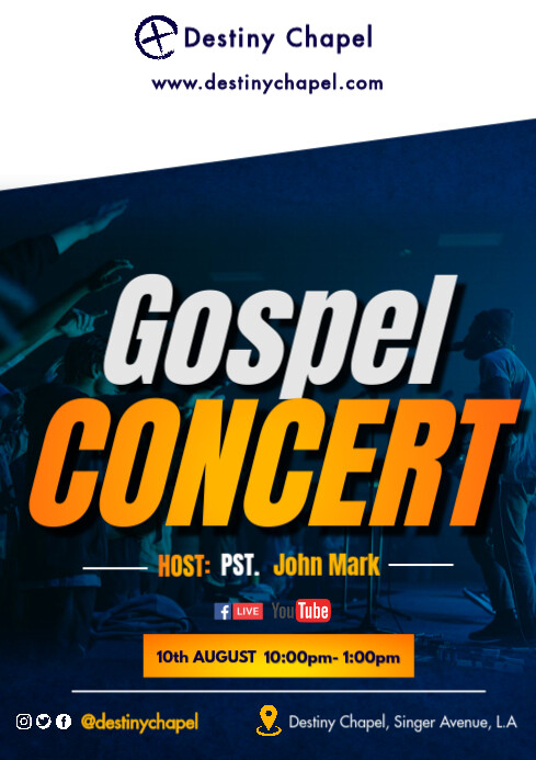Pamflet Gereja Templat | PosterMyWall