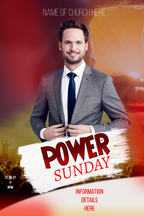 Haze Power Sunday Poster Template | PosterMyWall