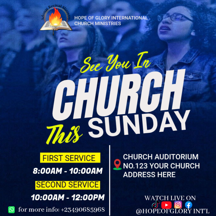 Plantilla de CHURCH FLYER | PosterMyWall