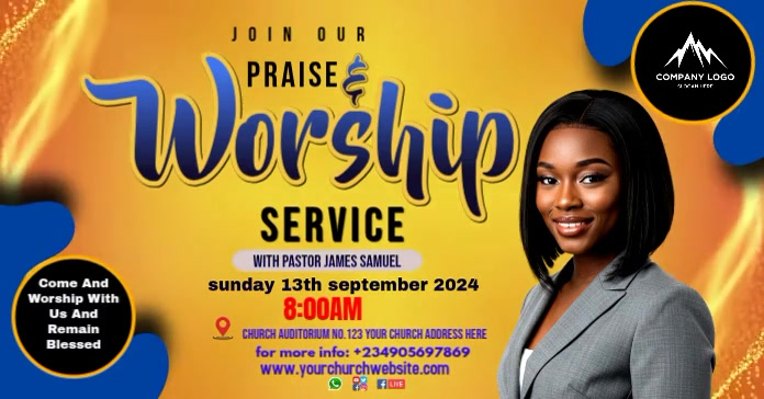 church flyer Template | PosterMyWall