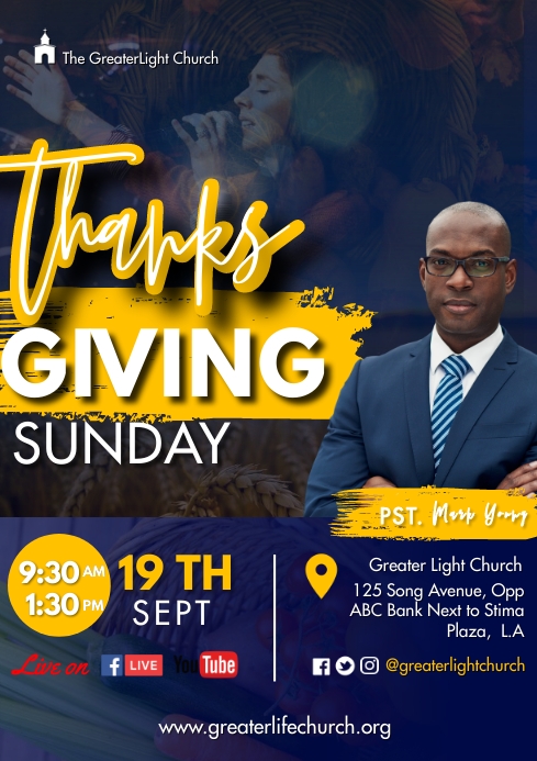 Church flyer Template | PosterMyWall