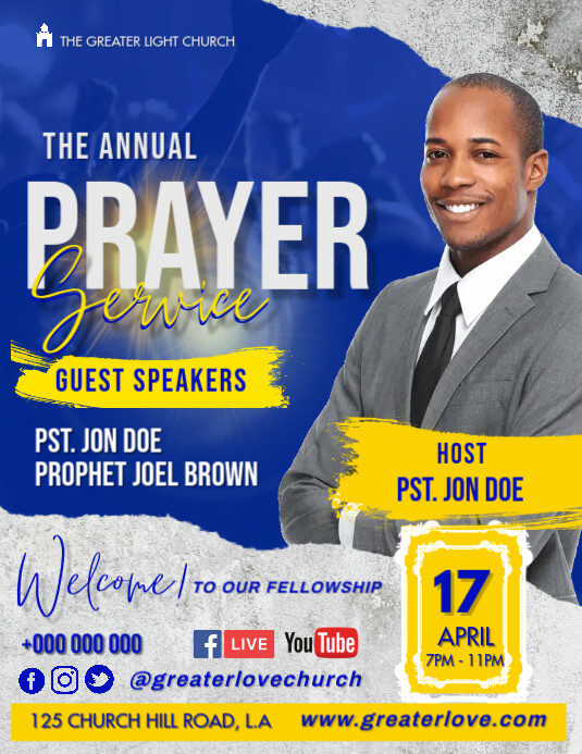 Plantilla de Folleto de La Iglesia | PosterMyWall