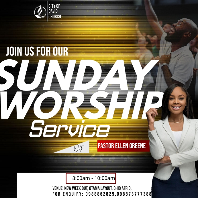 Plantilla de Church flyer | PosterMyWall