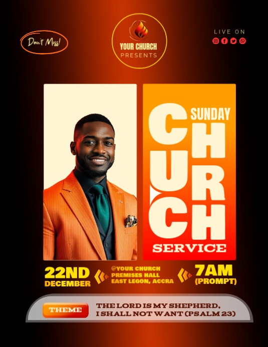 Church flyer | PosterMyWall