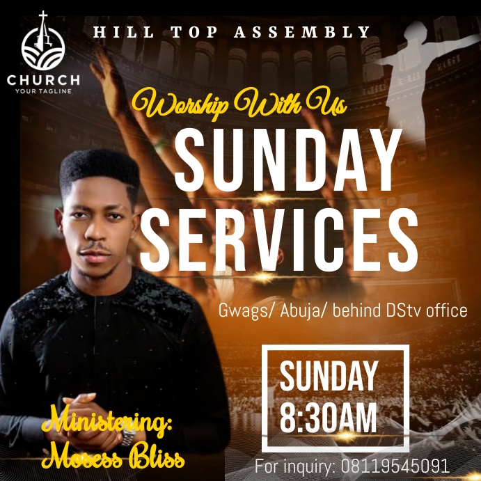 Pamflet Gereja Templat | PosterMyWall