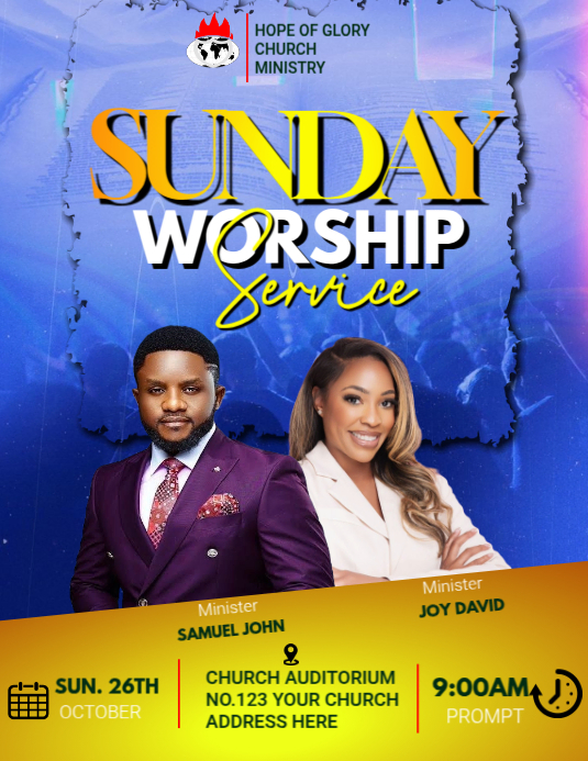 CHURCH FLYER Template | PosterMyWall
