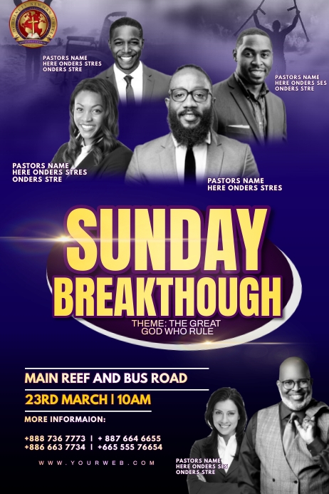 church flyer Template | PosterMyWall