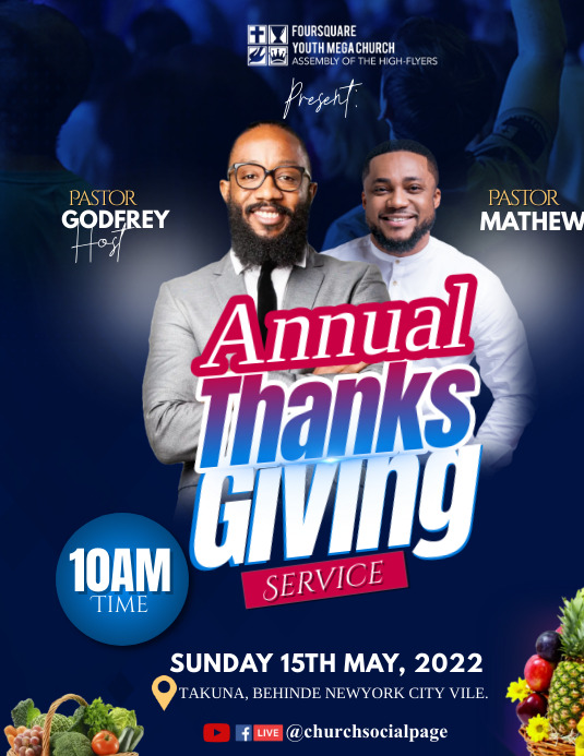 church flyer Template | PosterMyWall