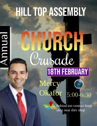 church induction service flyer template | PosterMyWall