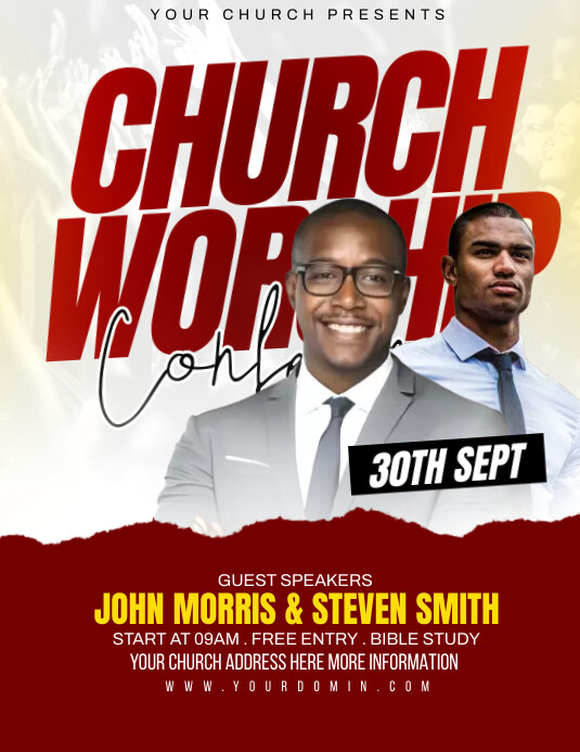 church flyer Template | PosterMyWall