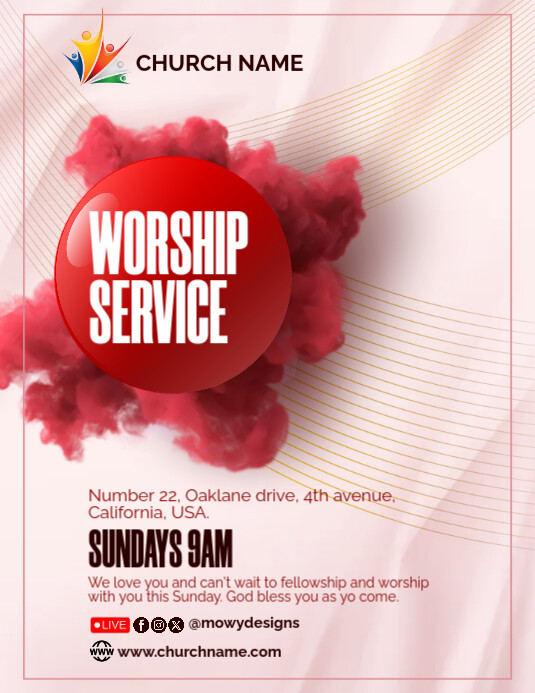 Church Flyer Template | PosterMyWall