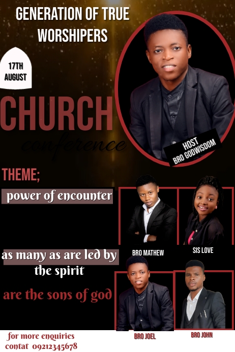 Pamflet Gereja Templat | PosterMyWall