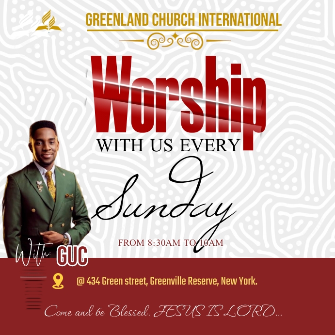Pamflet Gereja Templat | PosterMyWall