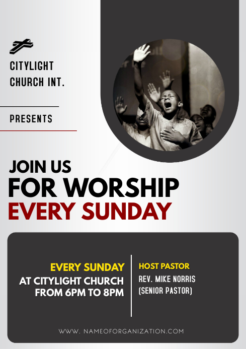 CHURCH FLYER Template | PosterMyWall